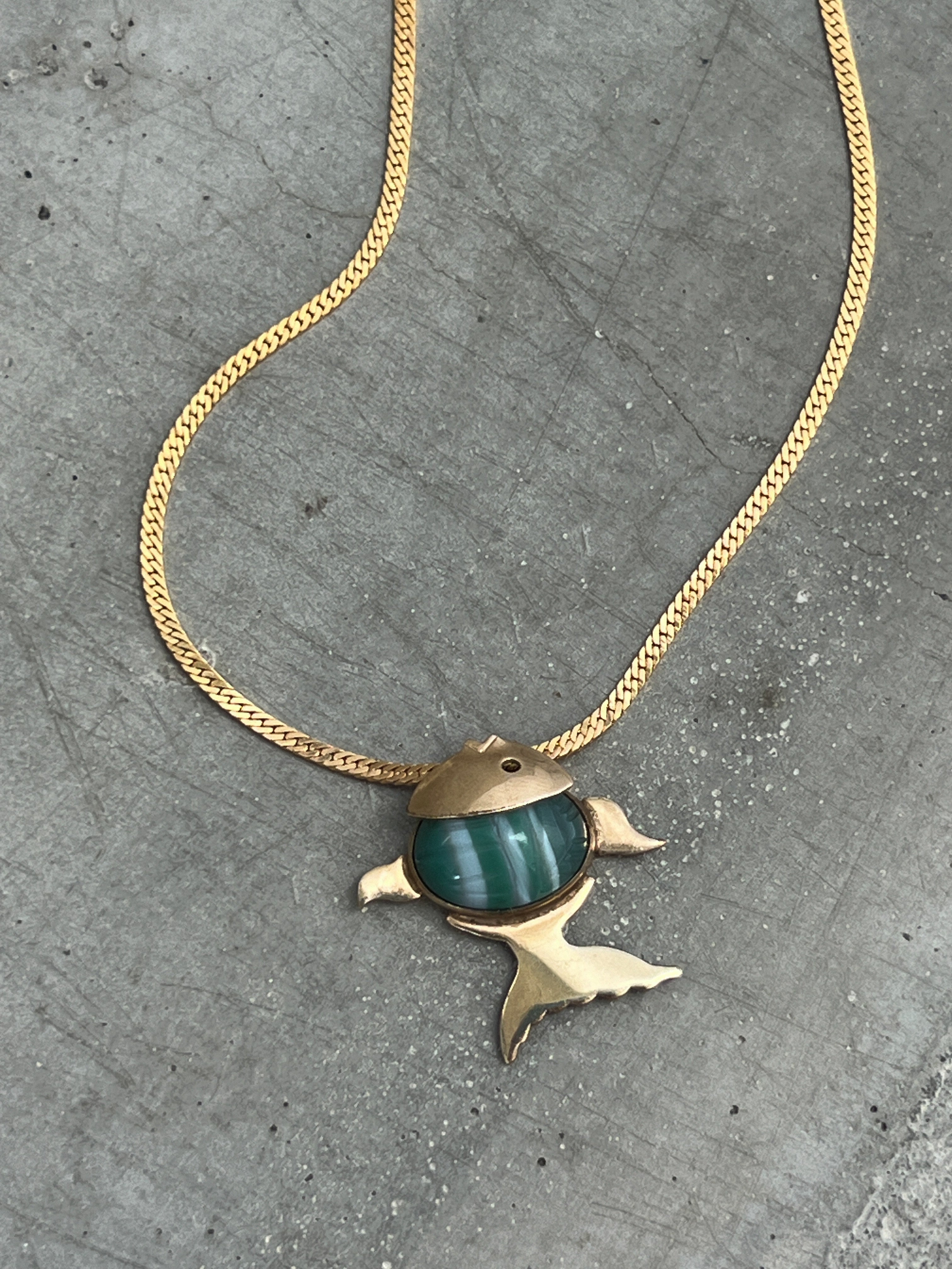 Vintage Scarab Fish Pendant – Gypset
